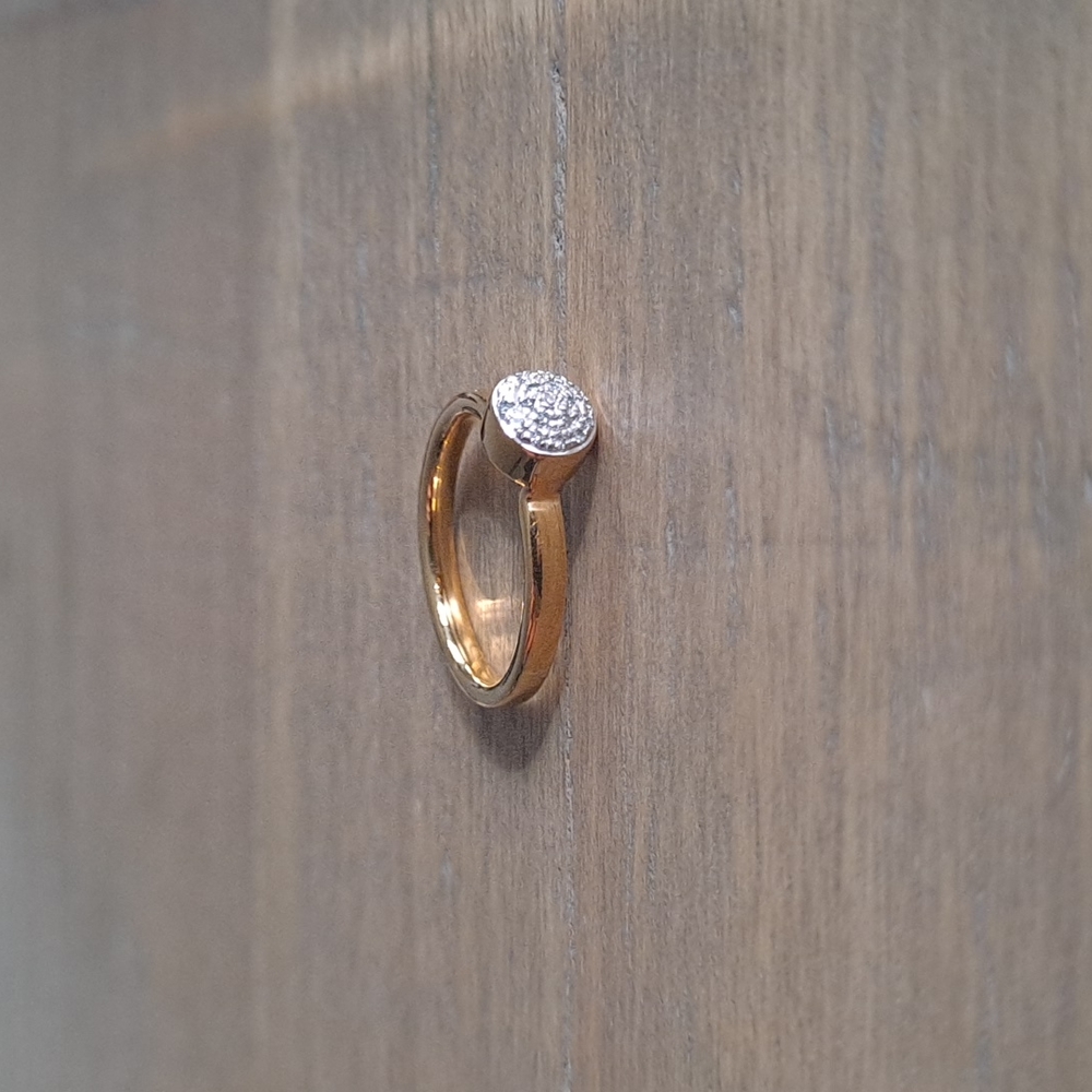 Monica Vinader Fiji Mini Diamond Ring - Gem